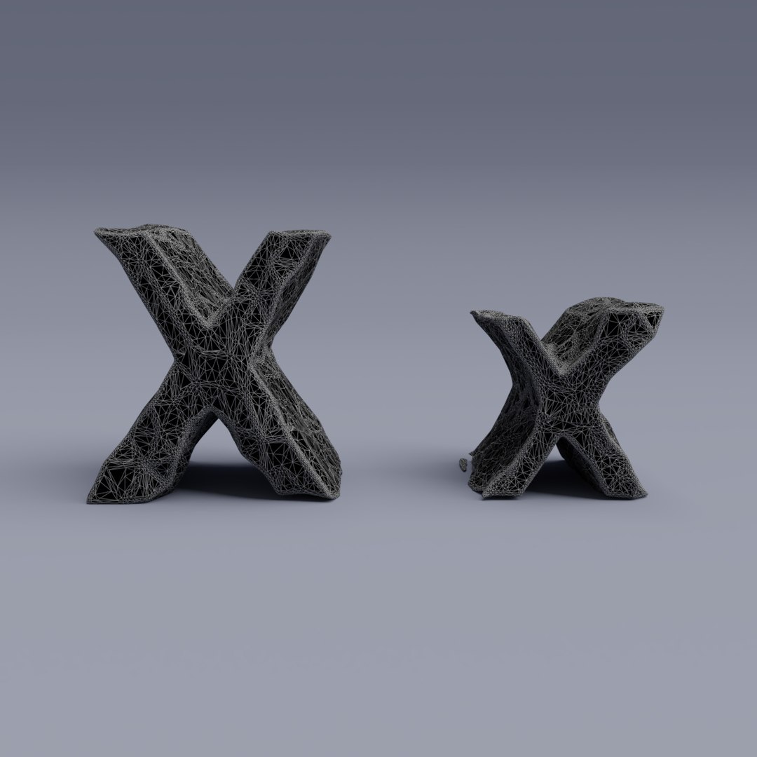 3D Letter X Model - TurboSquid 1398859