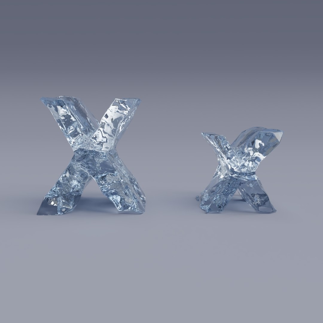 3D Letter X Model - TurboSquid 1398859