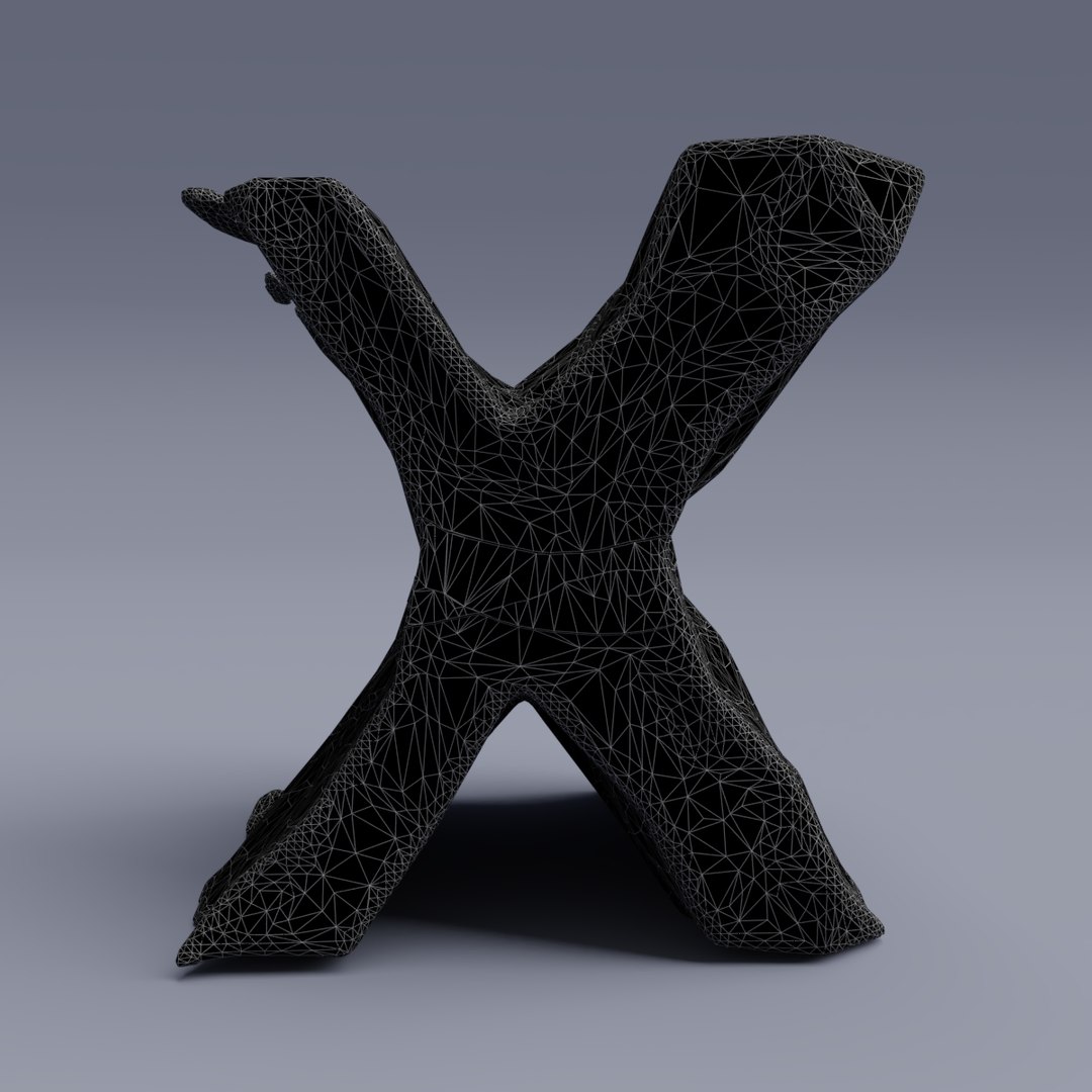 3D Letter X Model - TurboSquid 1398859
