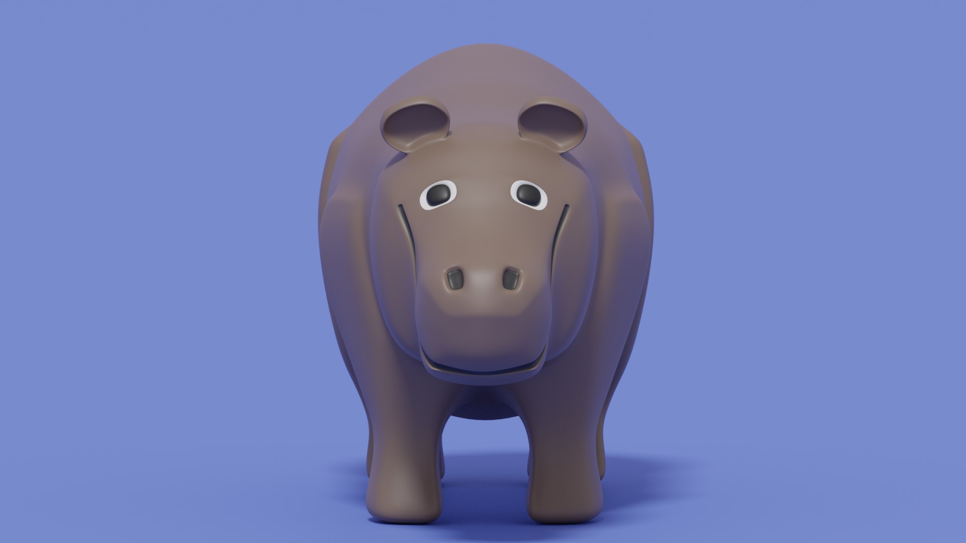 Cartoon Cute Hippopotamus 3D Model - TurboSquid 2269926