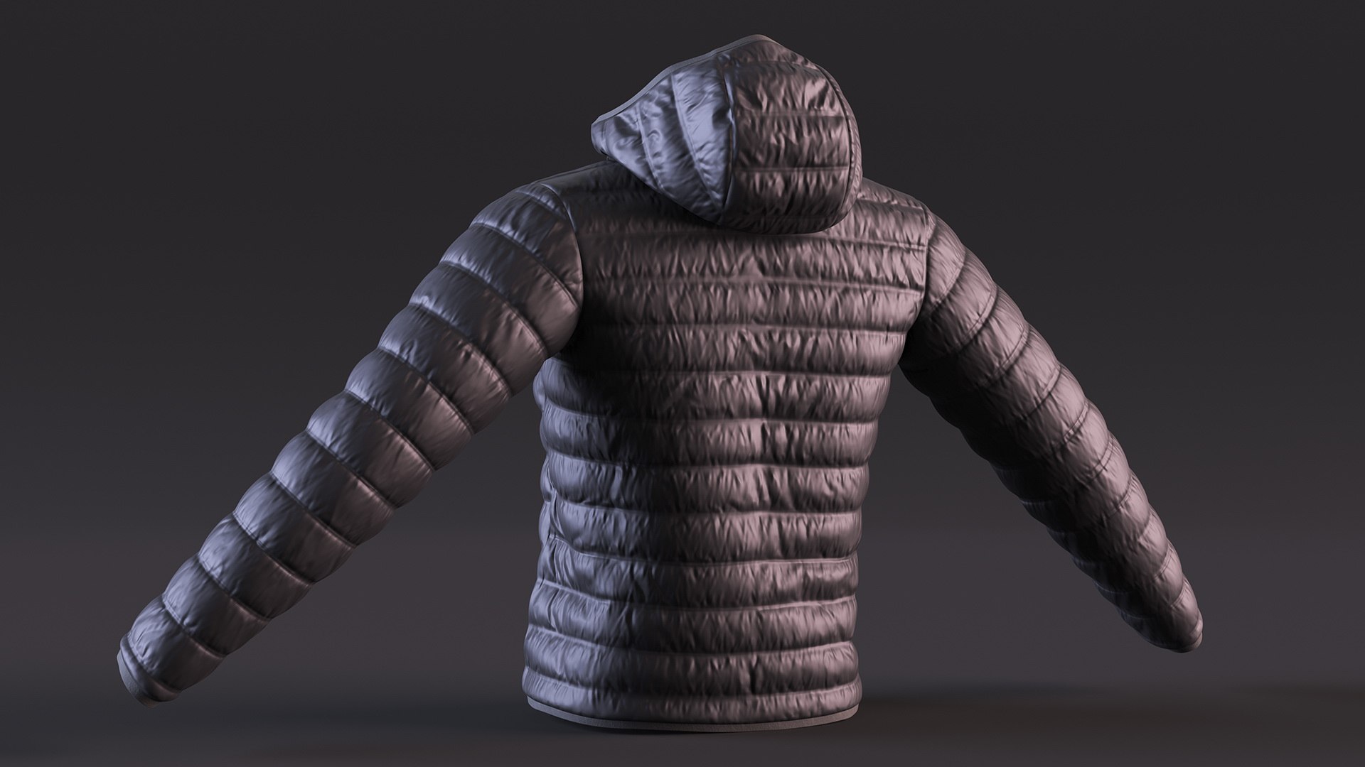 3D Model Jacket Black - TurboSquid 2088992