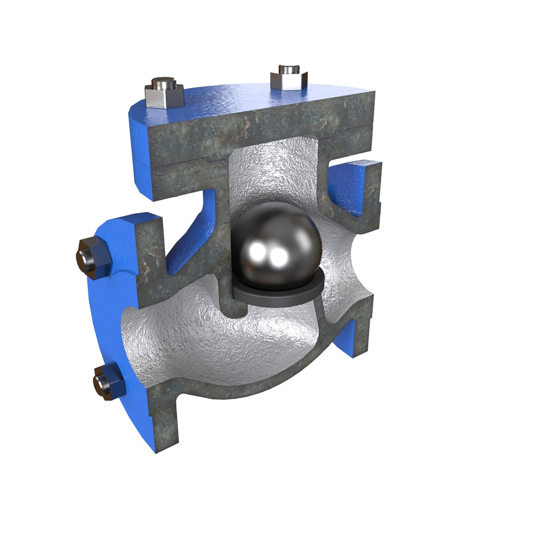 3D Check Valve model - TurboSquid 1832215