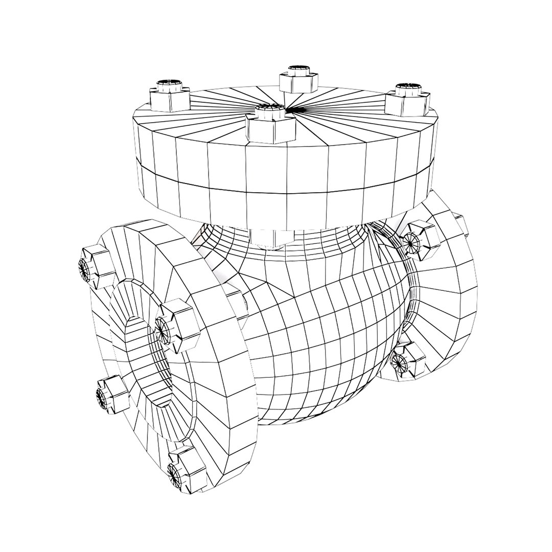 3D Check Valve model - TurboSquid 1832215
