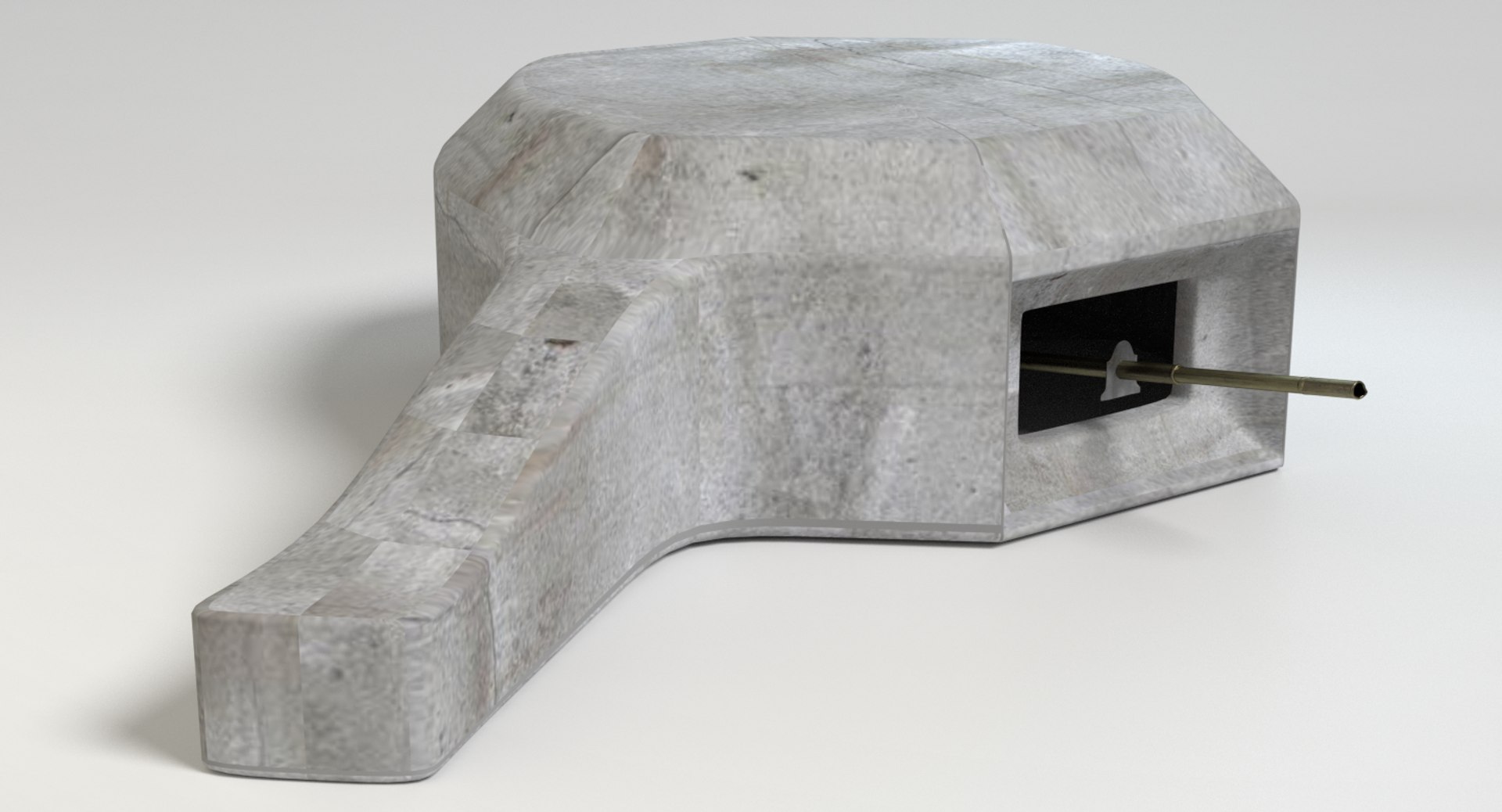 German Bunker 3d Model