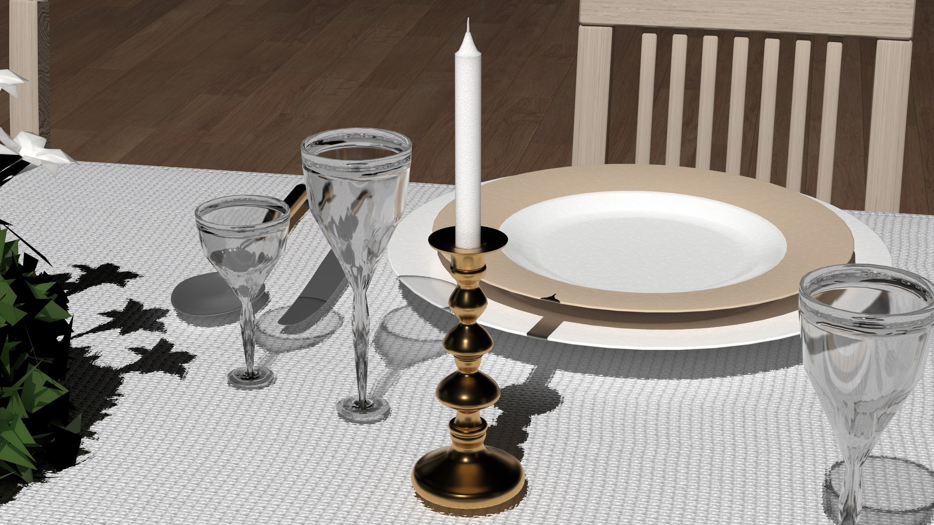 3D Dinner Table 2 - 4K - TurboSquid 2249868