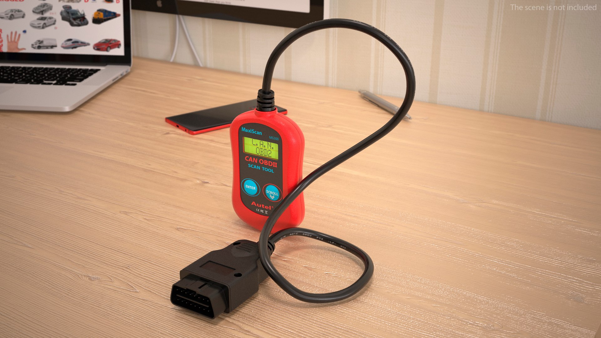 3D model Autel OBD2 Code Reader Vertical Position - TurboSquid 1851733