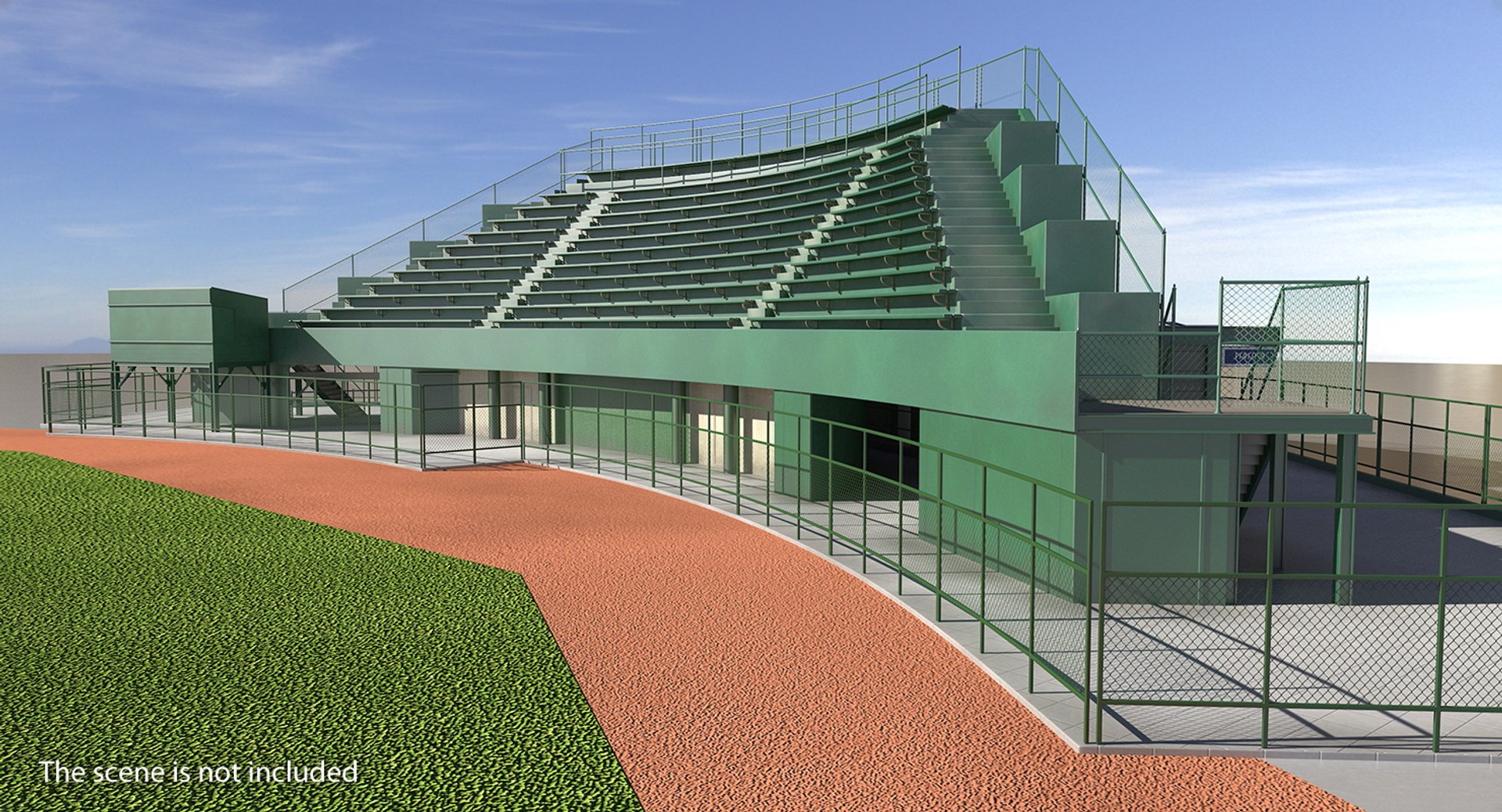 Stadium Seating Tribune 3D - TurboSquid 1396612