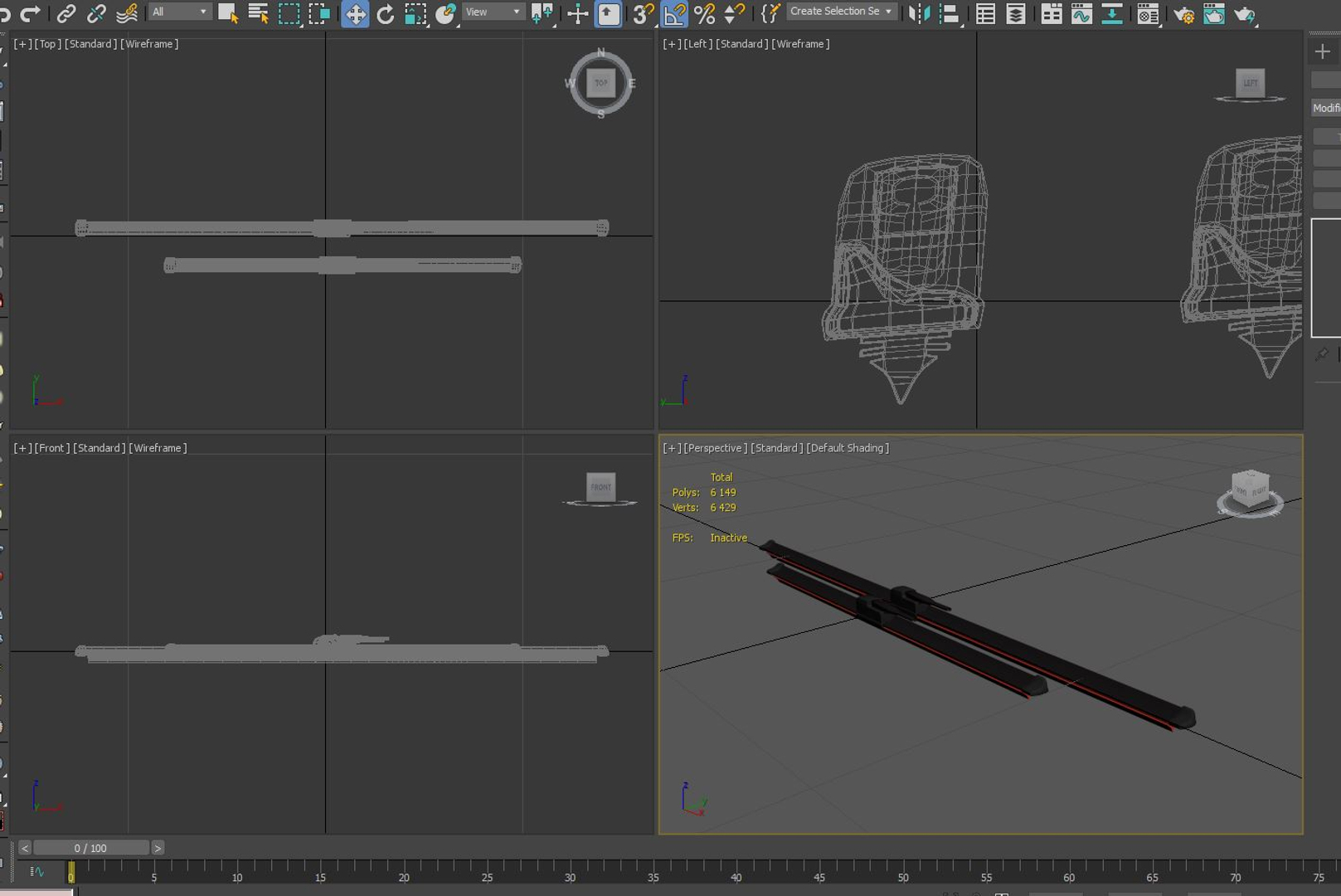Car wipers model - TurboSquid 1718210