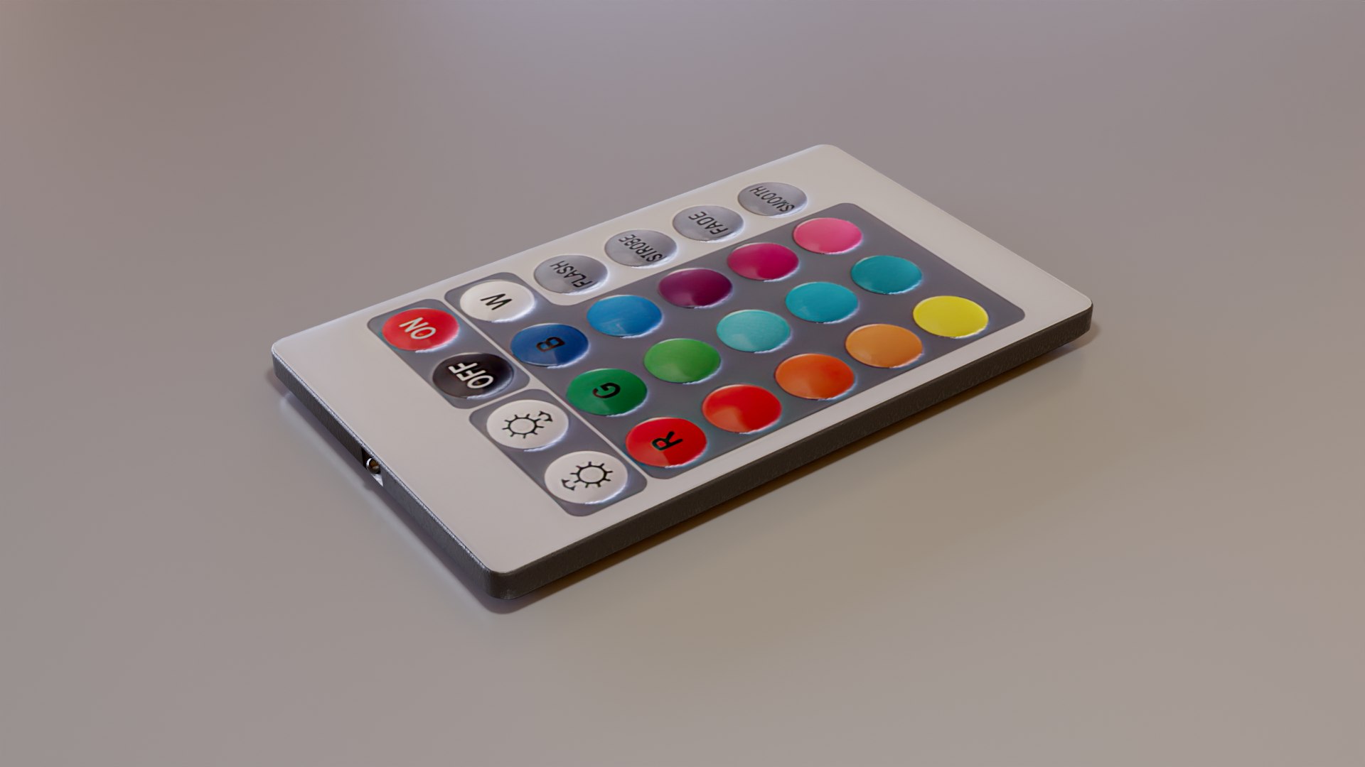 3D Model Remote Controller RGB LED Light Low-poly - TurboSquid 1784145