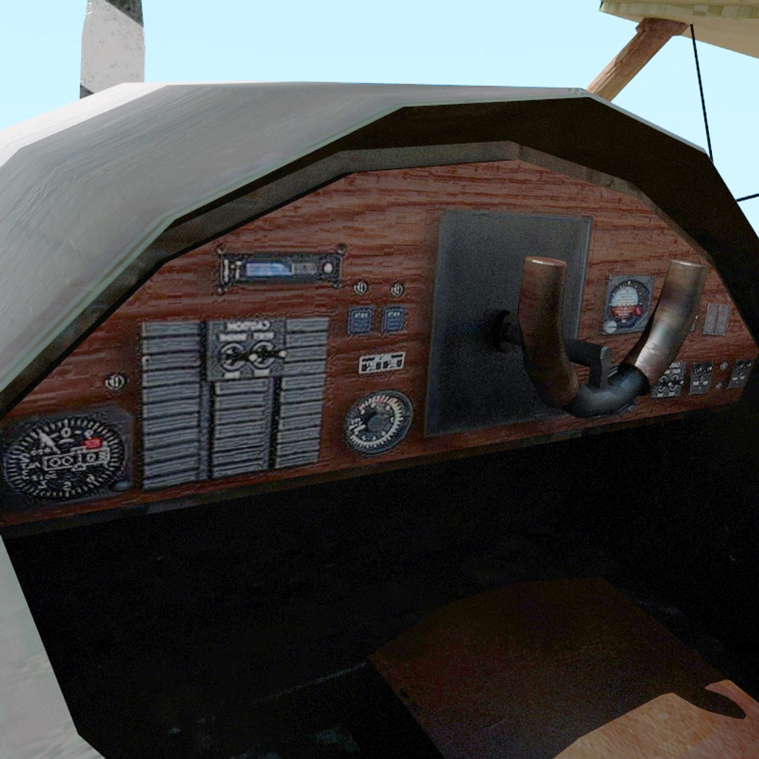 3d realistic biplane model