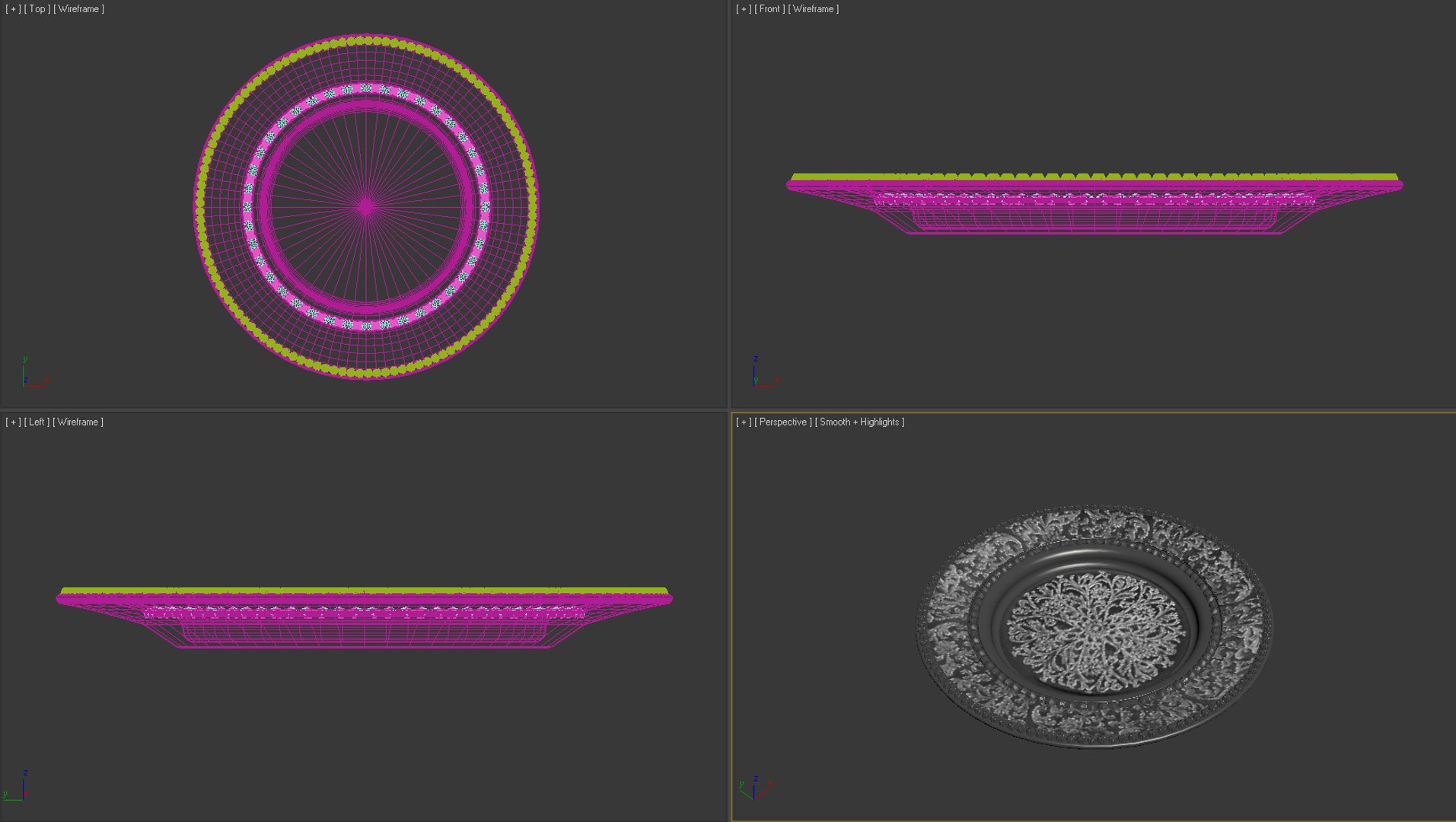 Silver Plate 3d Max