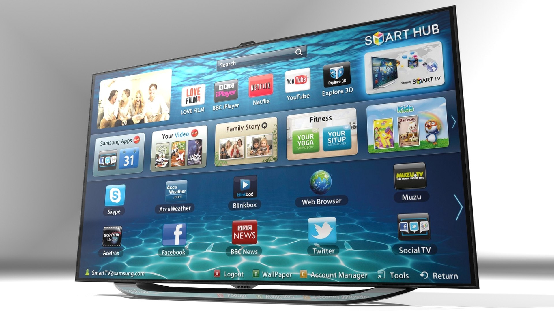 3d Sized Samsung Smart Model