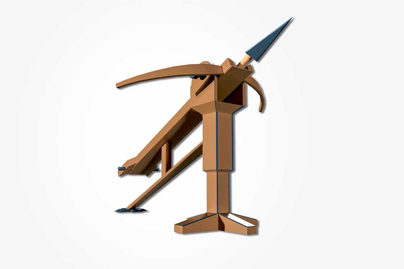 Free 3D Medieval Ballista Bow Low Poly - TurboSquid 2146579