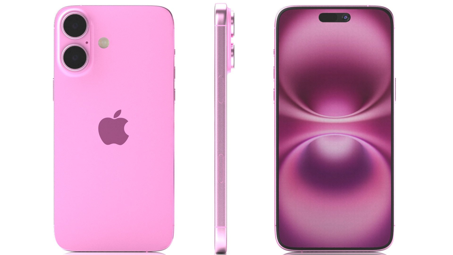 3D Apple IPhone 16 Pink - TurboSquid 2284188