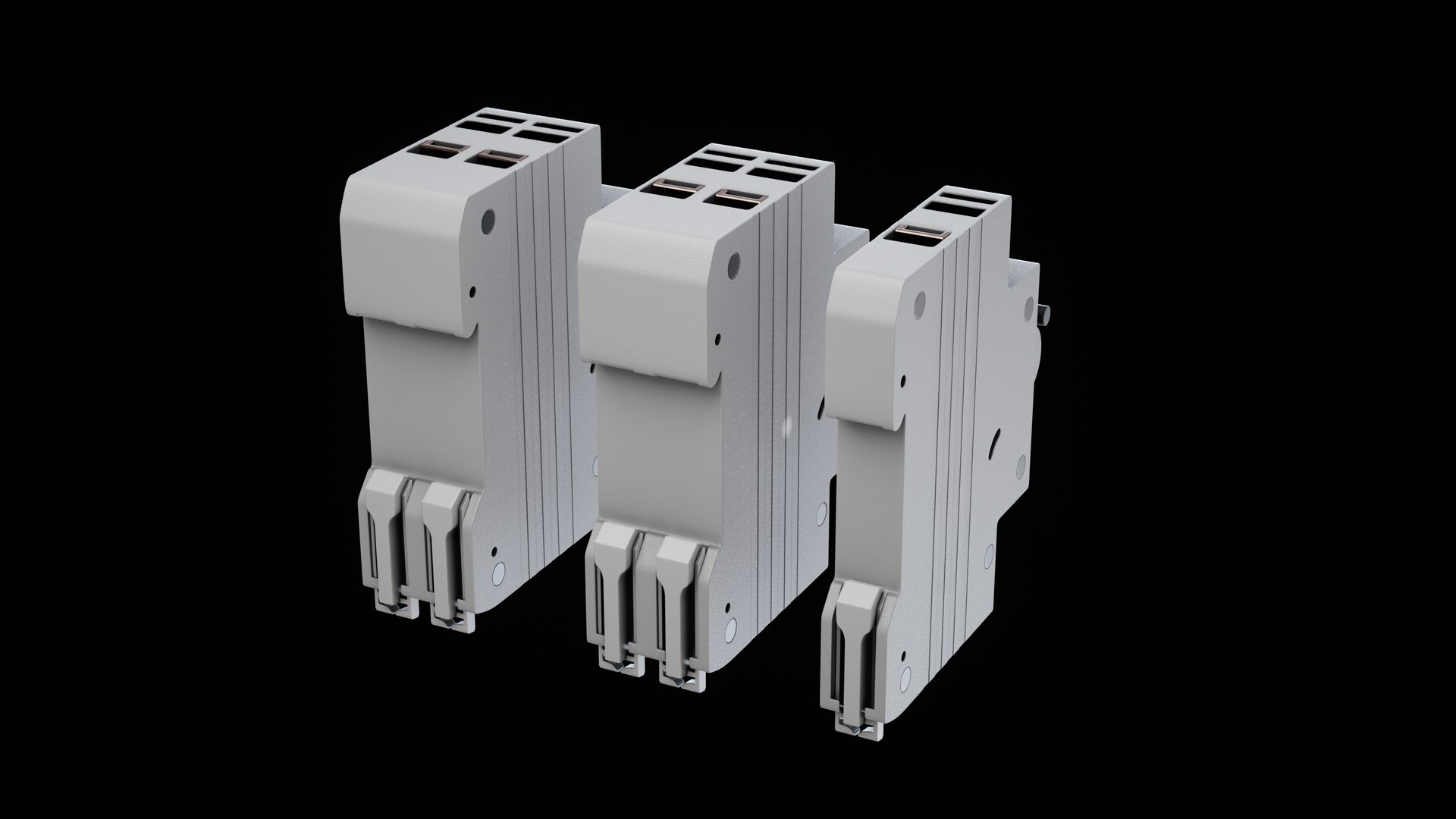 3D Circuit Breakers Pack Model - TurboSquid 2284646