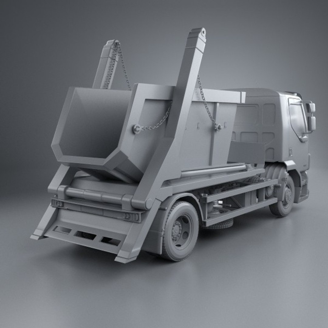 Daf Lf Skip 3d Model