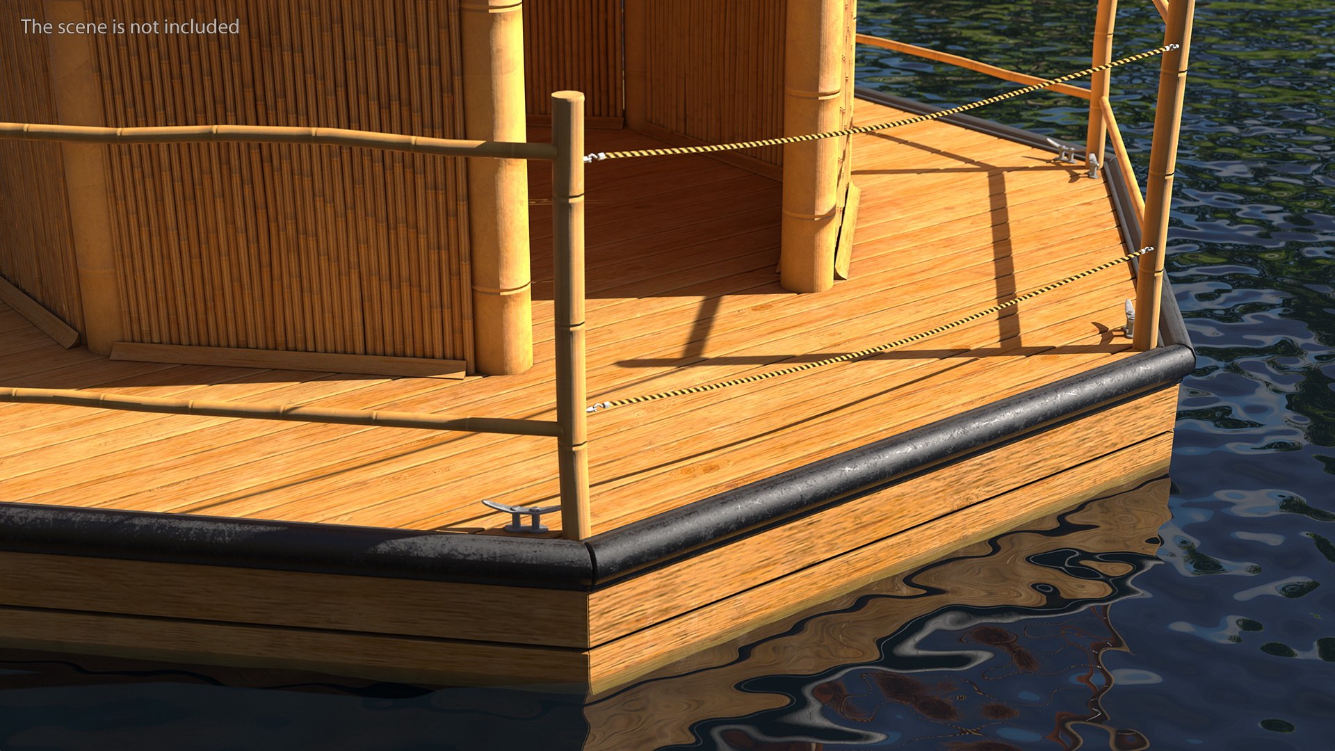 3D Floating Tiki Bar Boat - TurboSquid 1845826