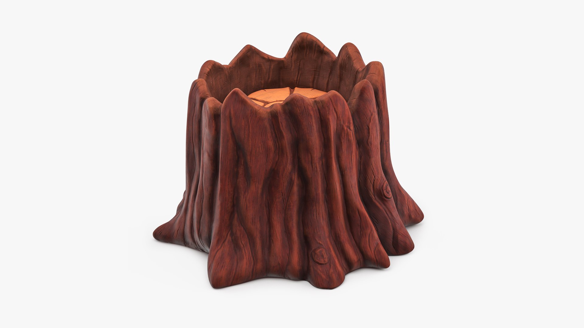 Medium Cartoon Tree Stump 3D - TurboSquid 2012407