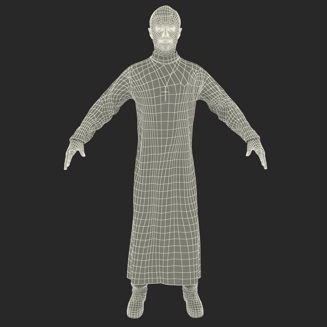 3d Priest Model