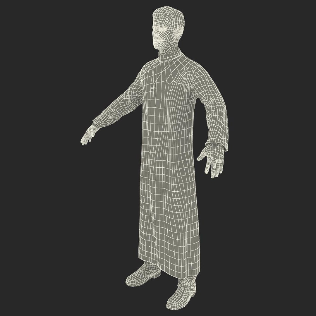 3d Priest Model