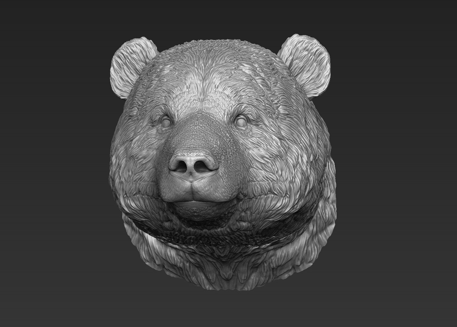 Panda Head Model - TurboSquid 1291213