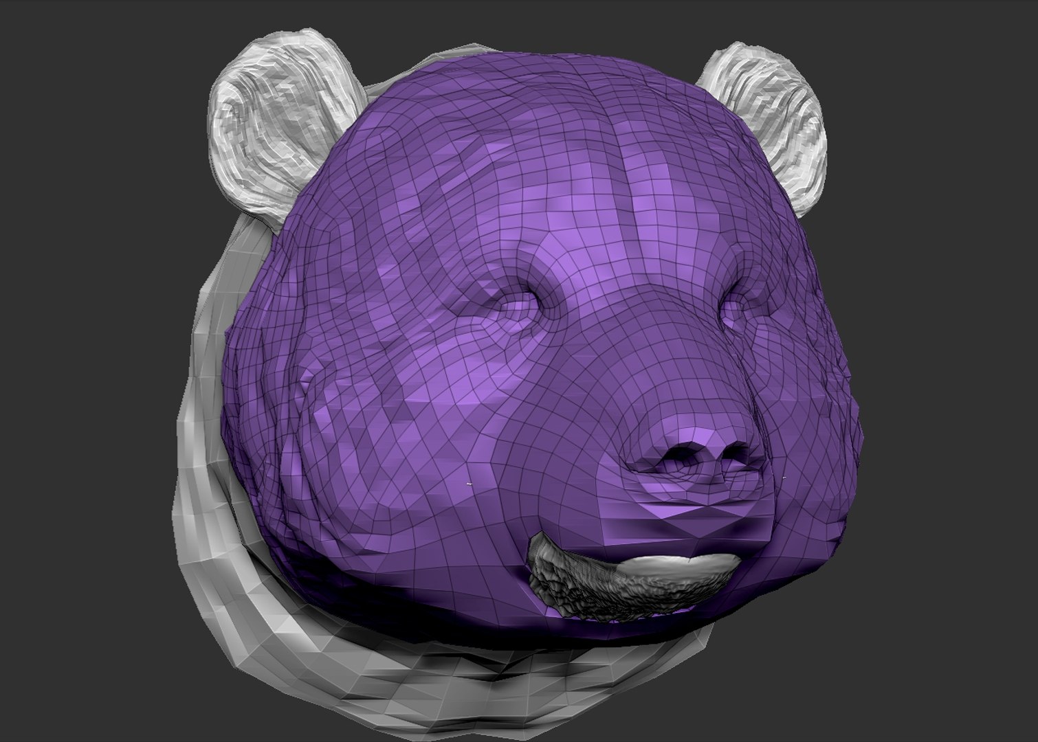 Panda Head Model - TurboSquid 1291213