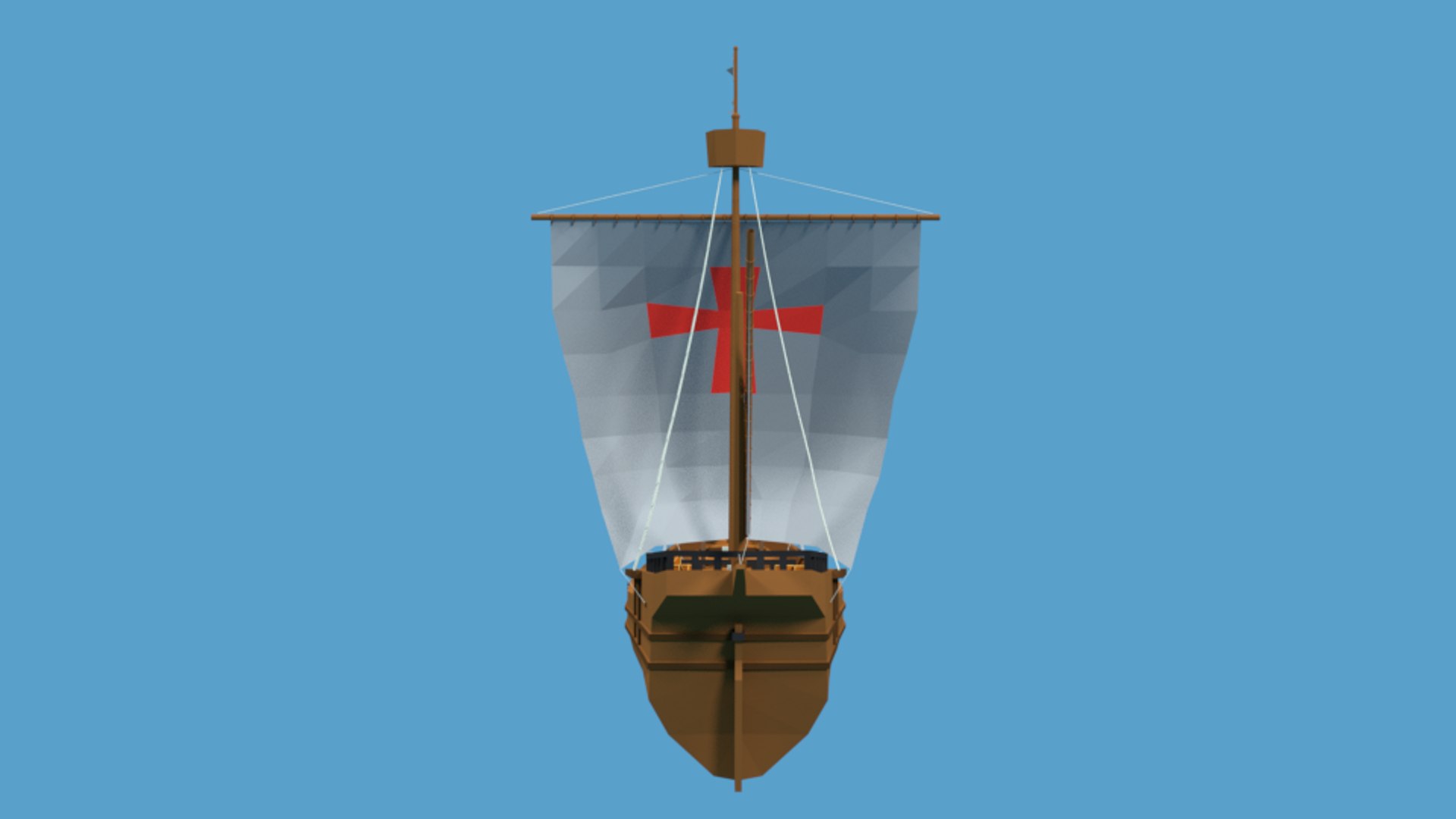 Pinta 1492 ship 3D model - TurboSquid 1436935