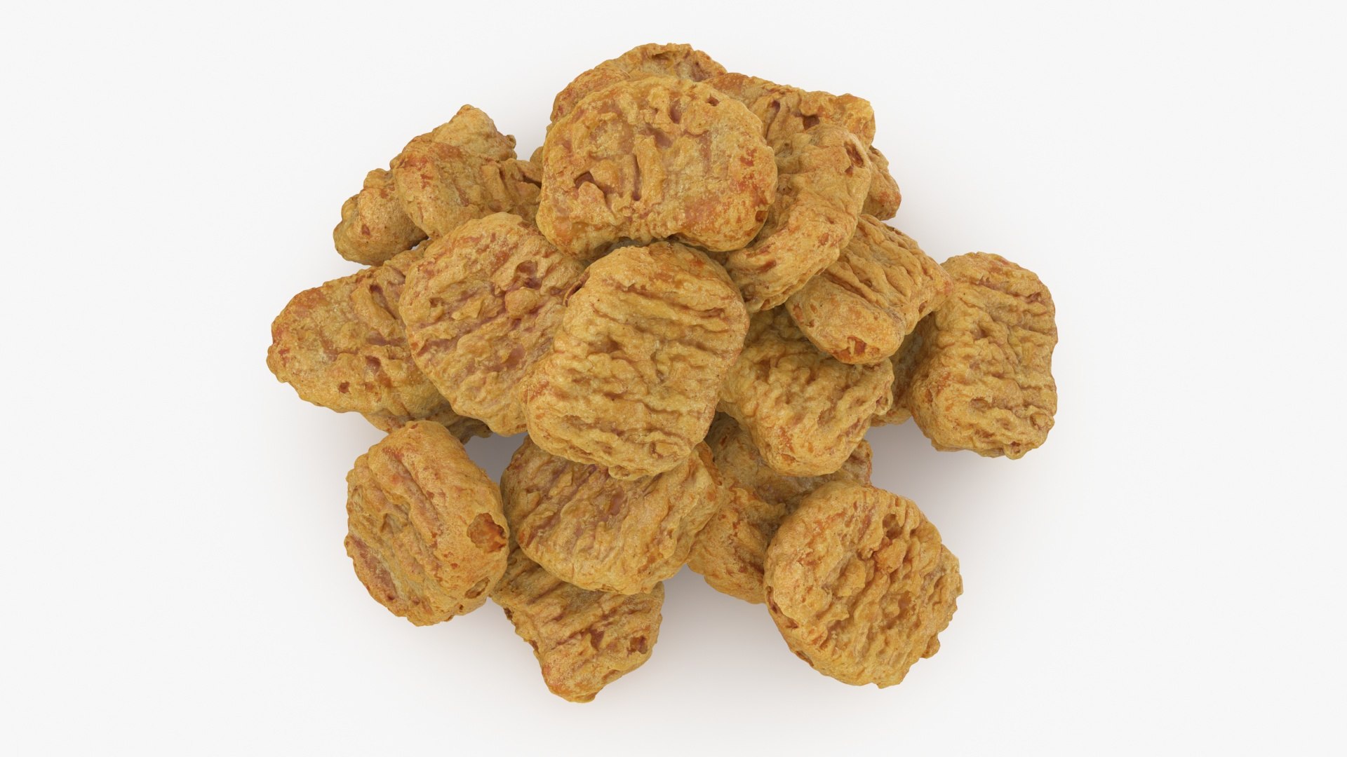 3D Model Chicken Nuggets Pile - TurboSquid 2189911