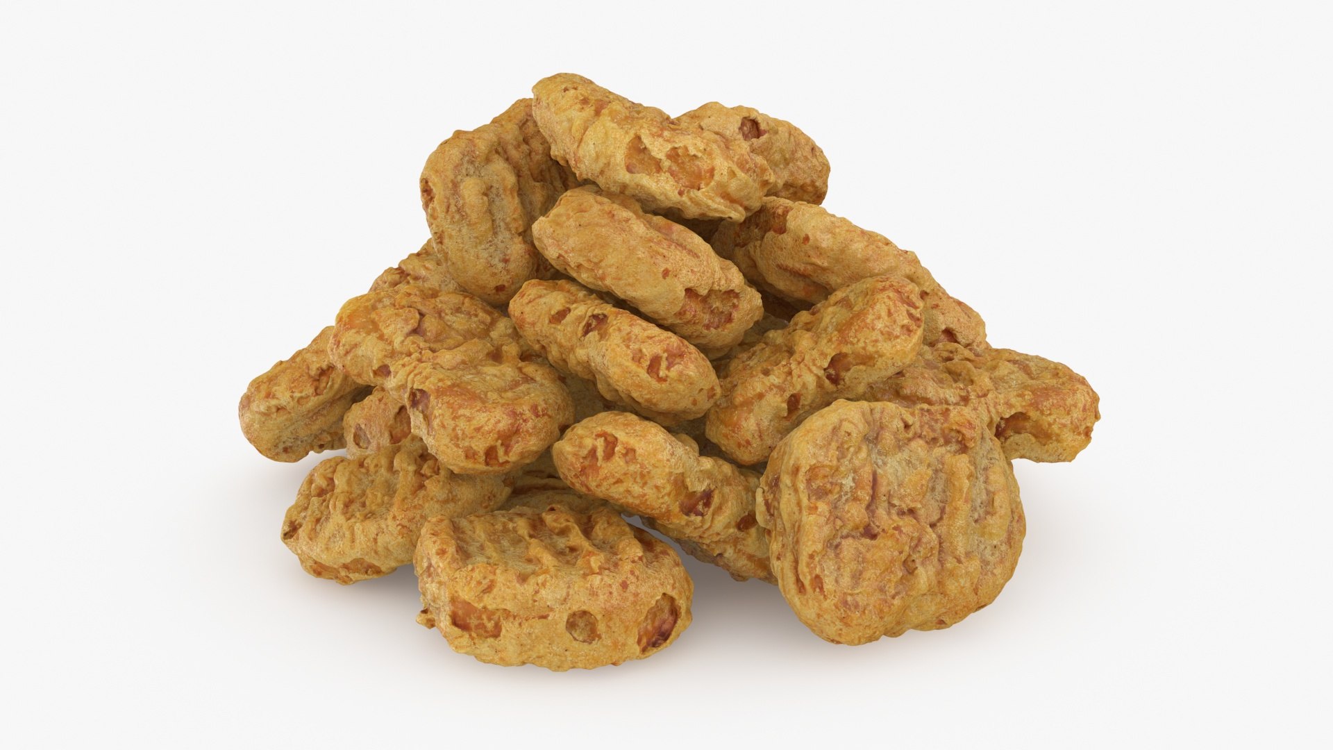 3D Model Chicken Nuggets Pile - TurboSquid 2189911