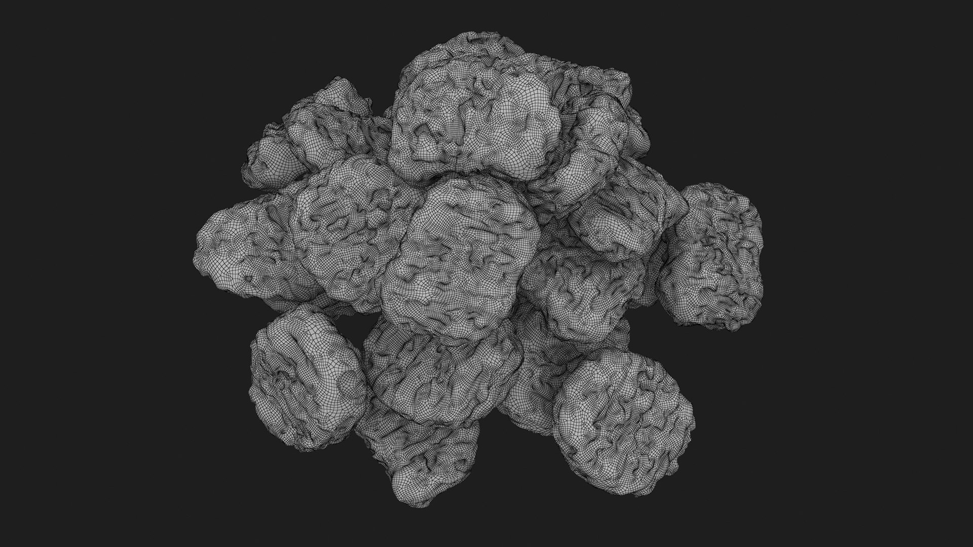 3D Model Chicken Nuggets Pile - TurboSquid 2189911