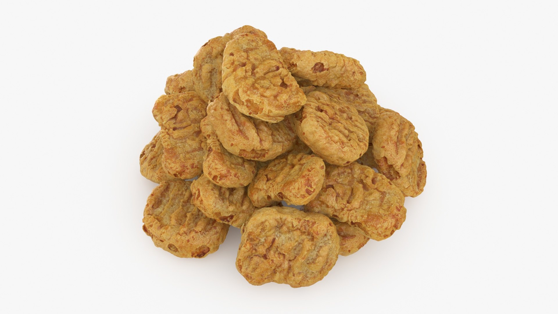 3D Model Chicken Nuggets Pile - TurboSquid 2189911