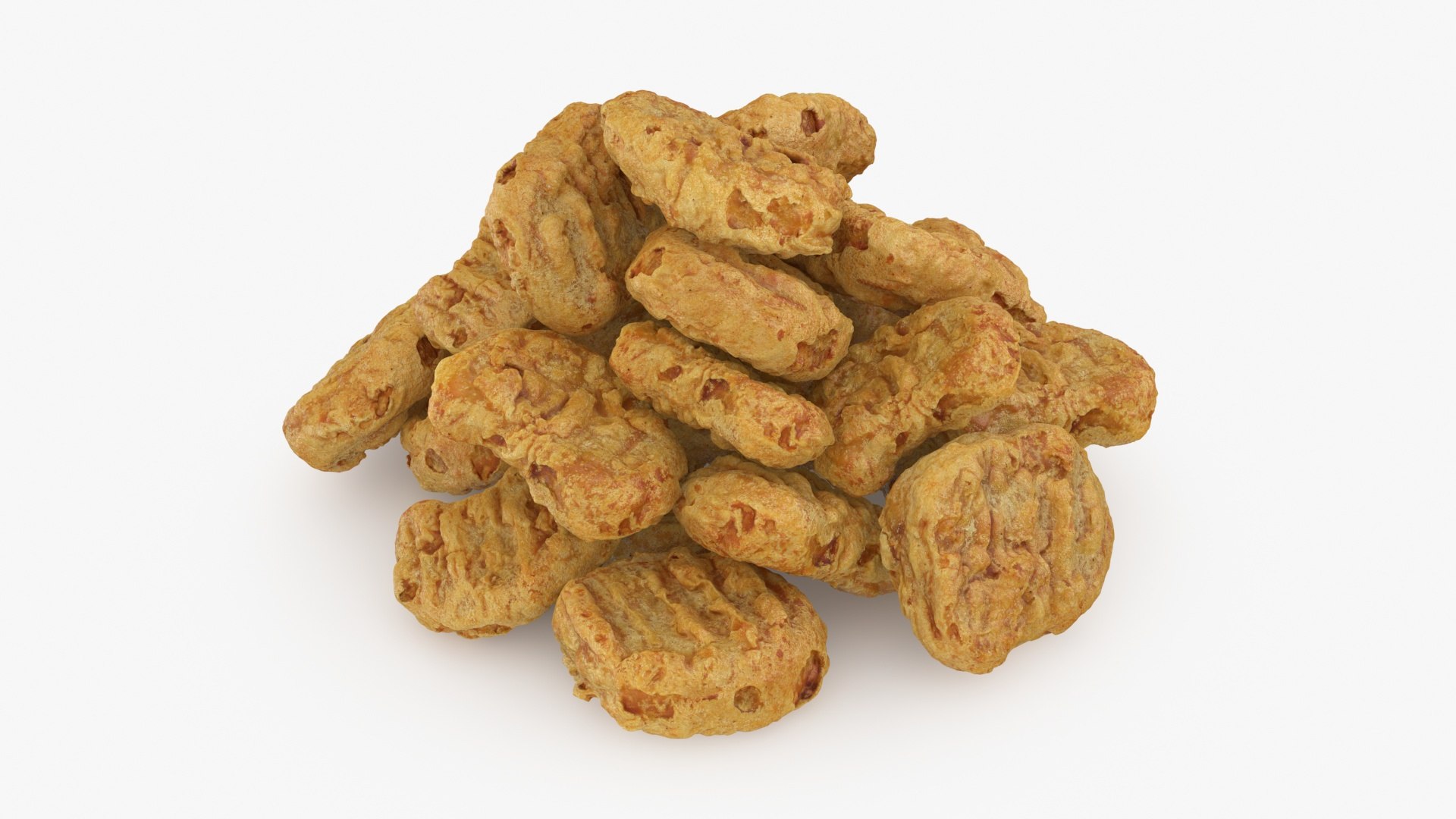 3D Model Chicken Nuggets Pile - TurboSquid 2189911