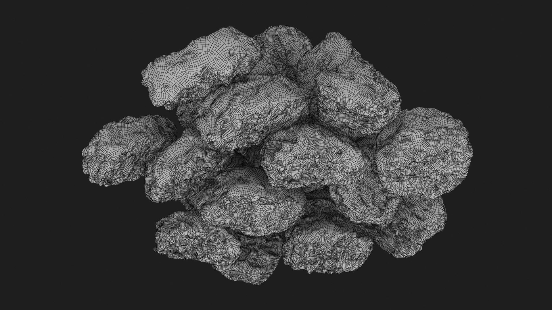 3D Model Chicken Nuggets Pile - TurboSquid 2189911