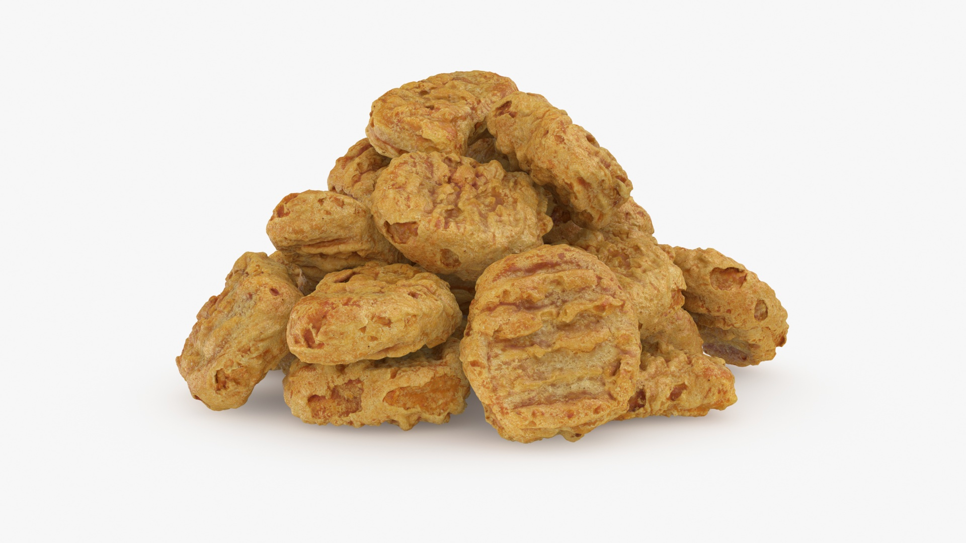 3D Model Chicken Nuggets Pile - TurboSquid 2189911