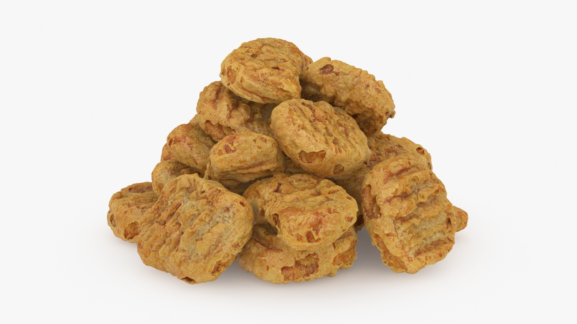 3D Model Chicken Nuggets Pile - TurboSquid 2189911