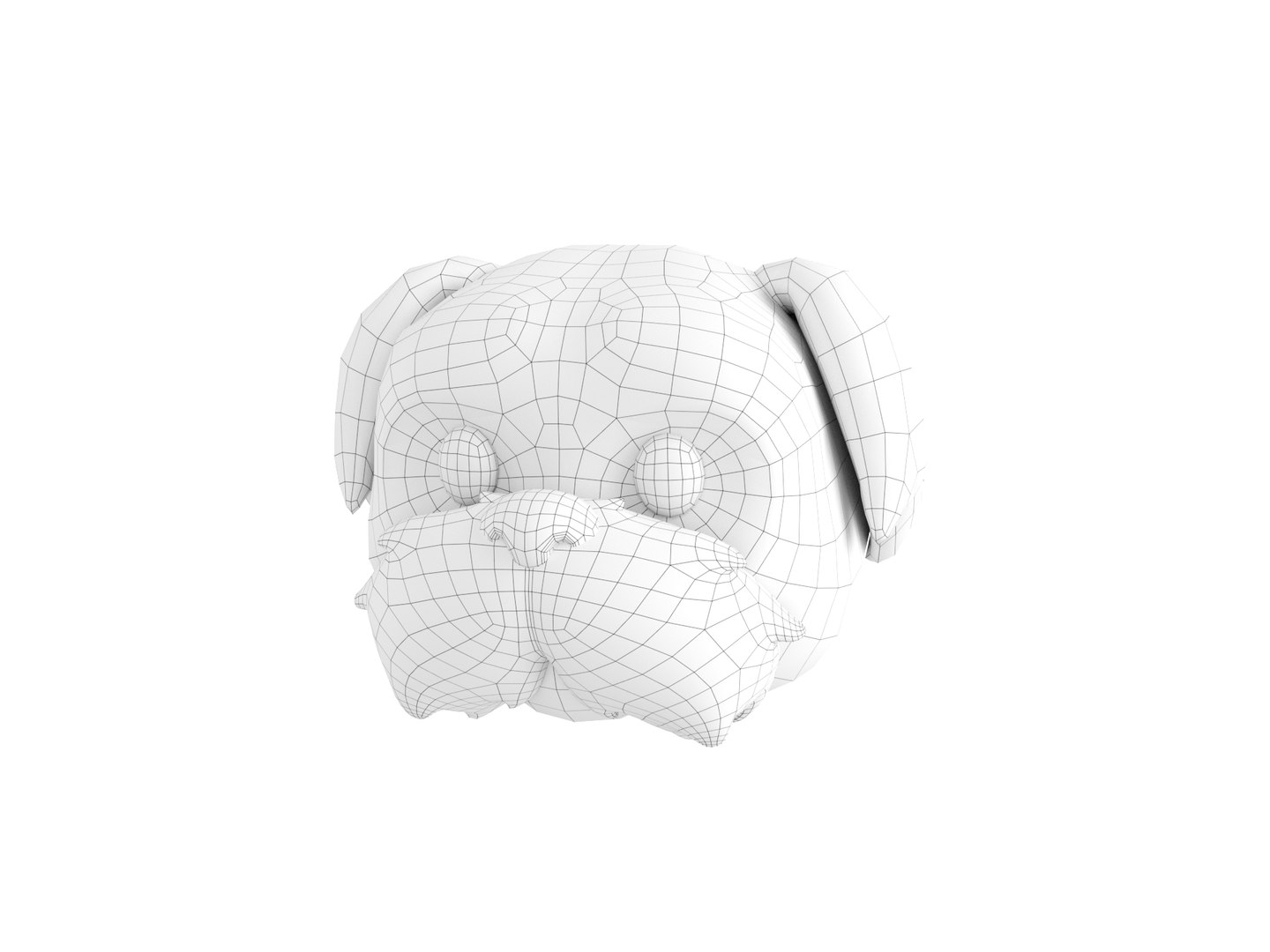 3D Prop190 Shih Tzu Dog Head - TurboSquid 1980237
