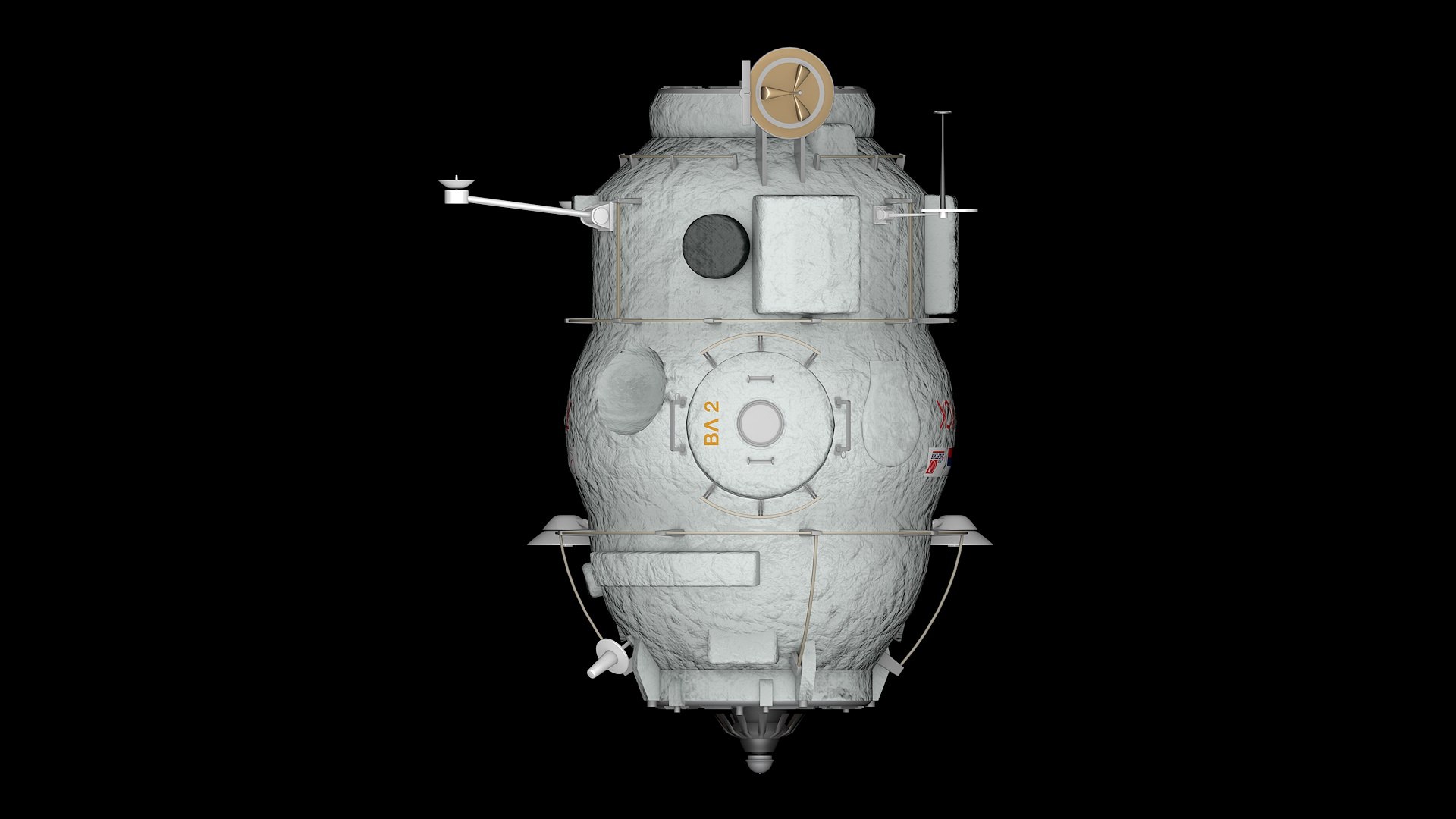 Iss Module Poisk Mrm-2 3d Model
