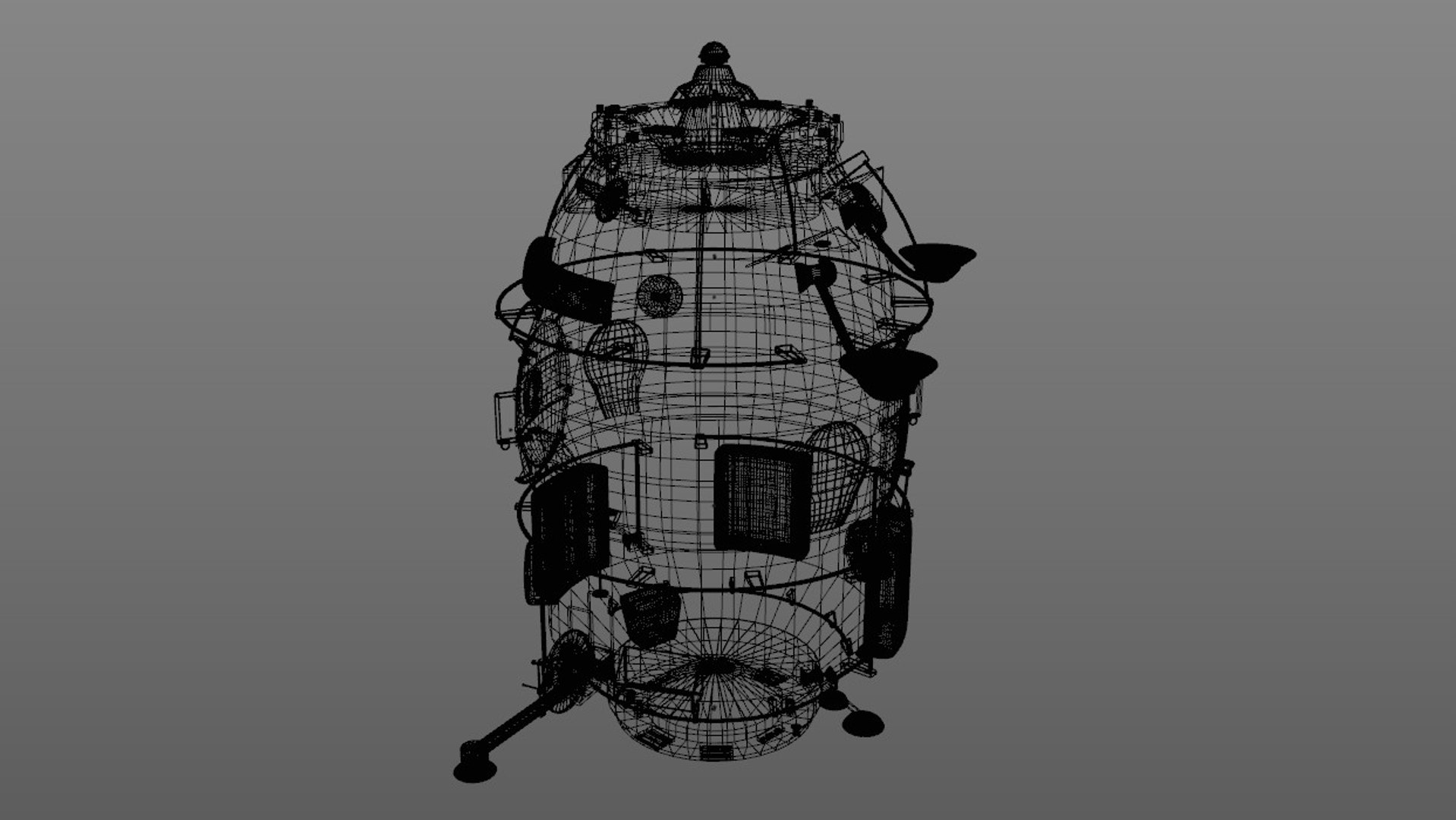 Iss Module Poisk Mrm-2 3d Model