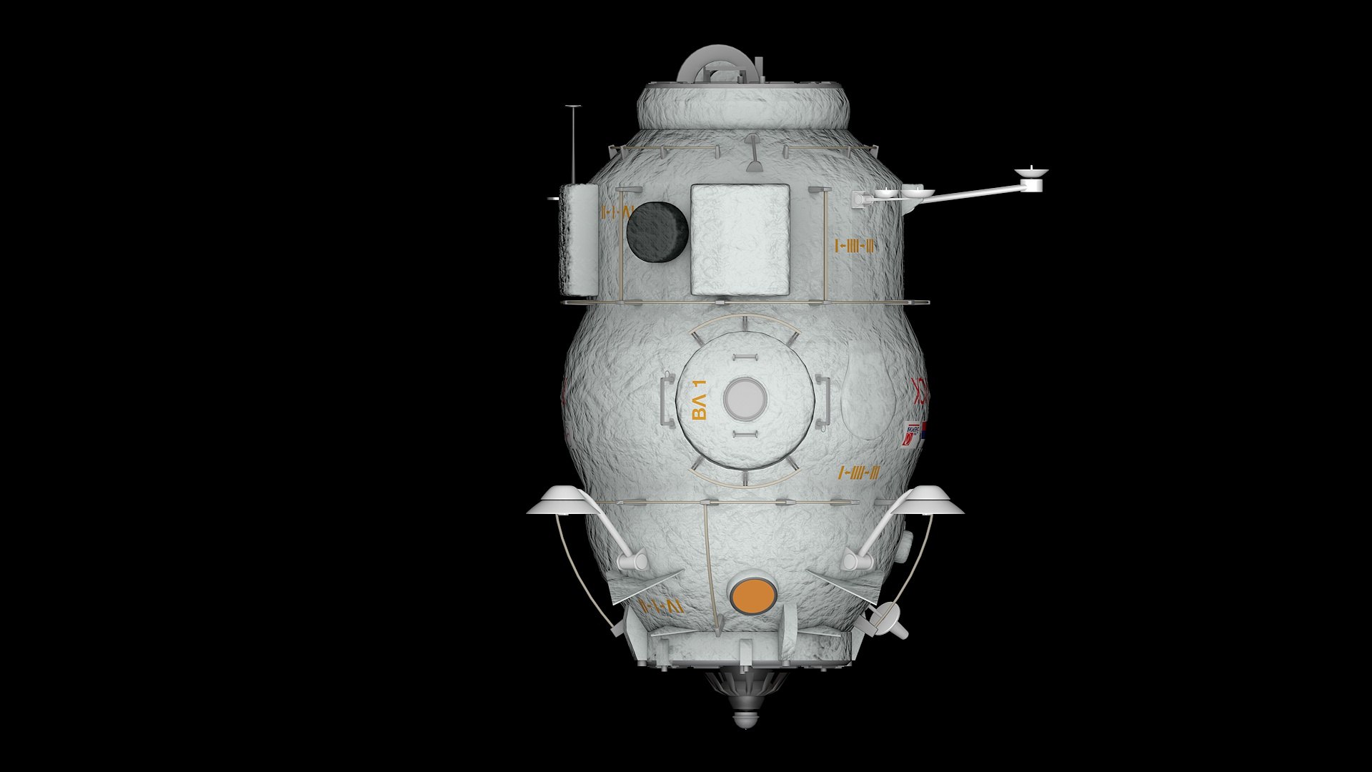 Iss Module Poisk Mrm-2 3d Model