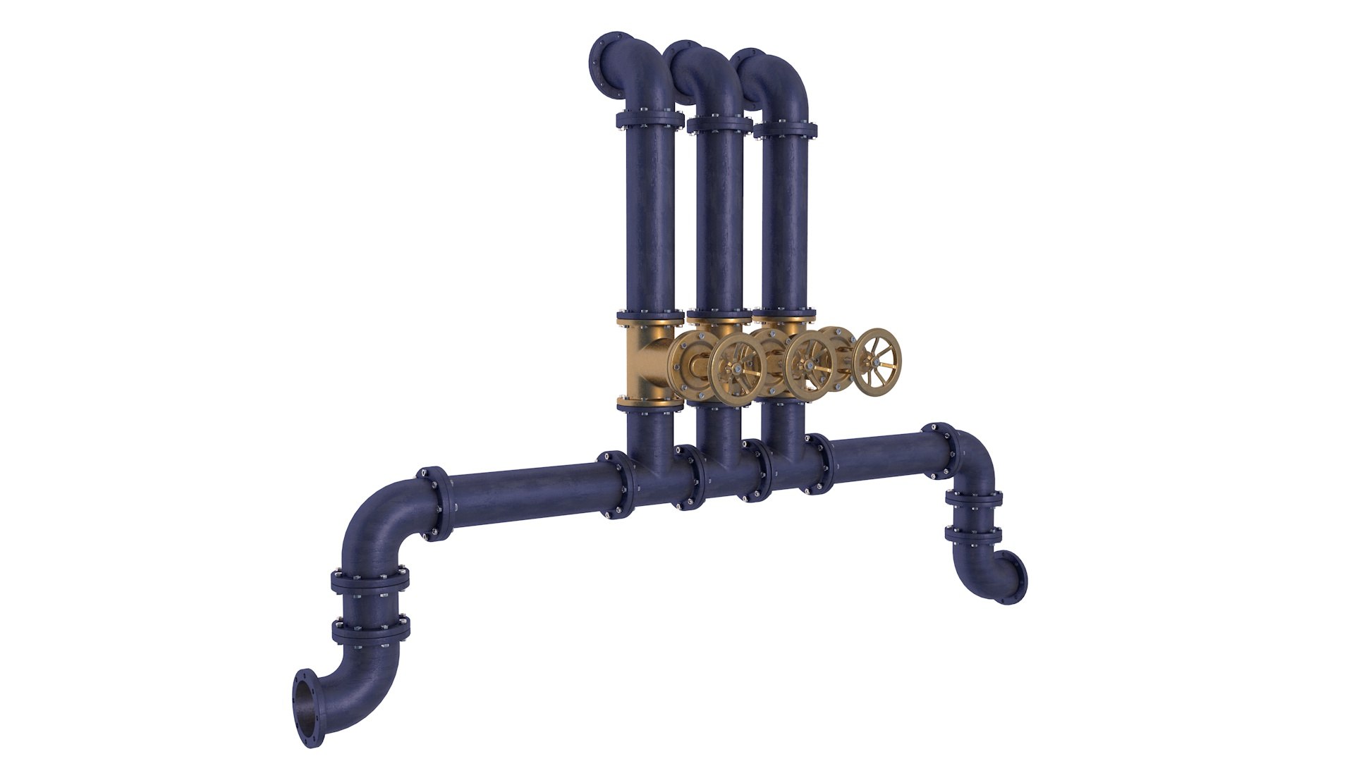 Industrial Pipes 3D Model - TurboSquid 1754547
