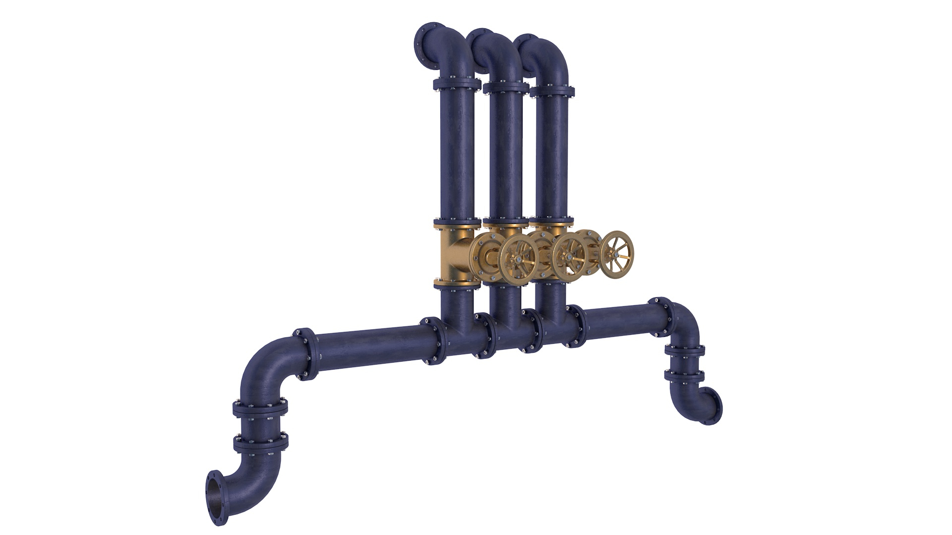 Industrial Pipes 3D model - TurboSquid 1754547