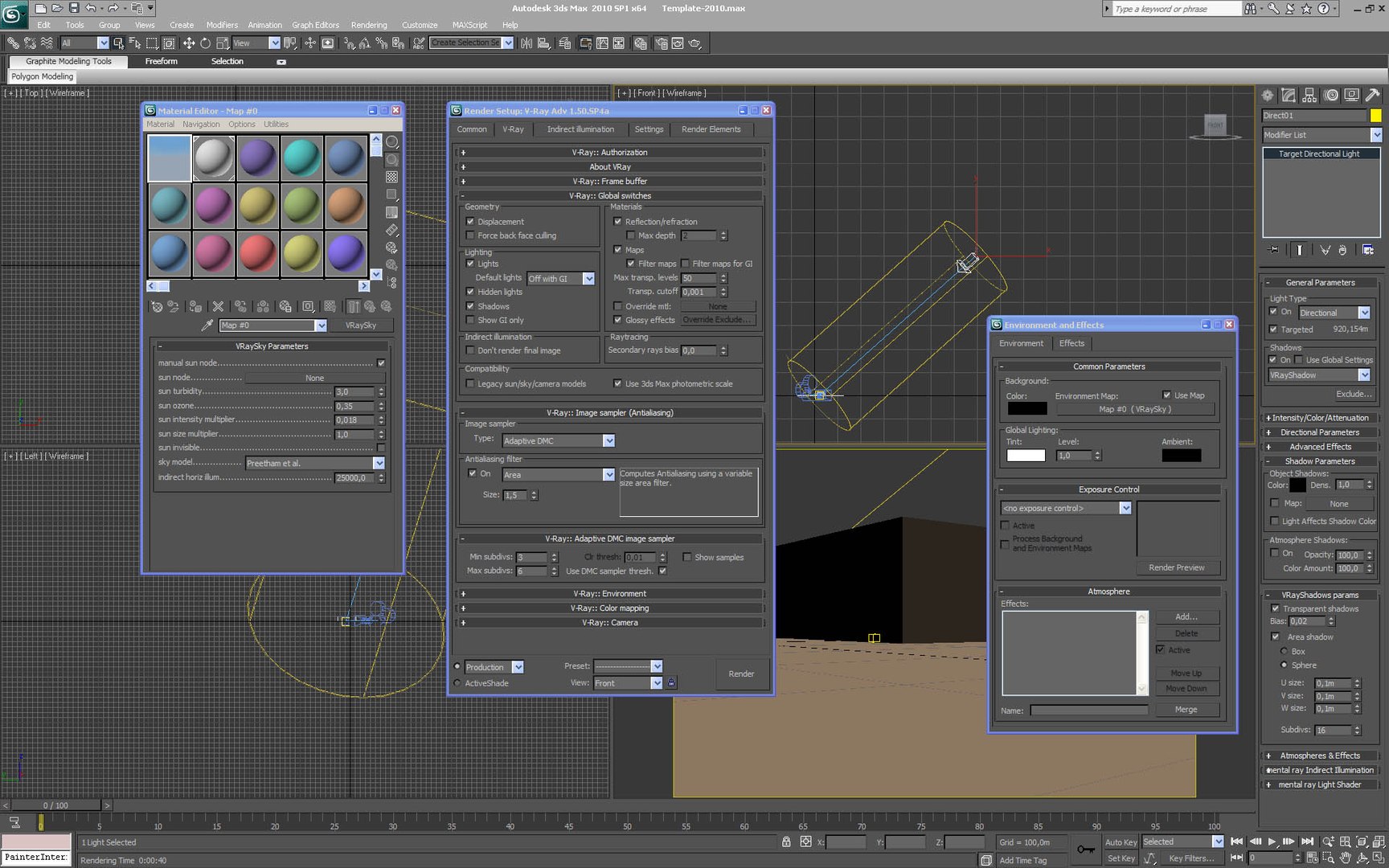 Exterior Scene Setup 3d Model