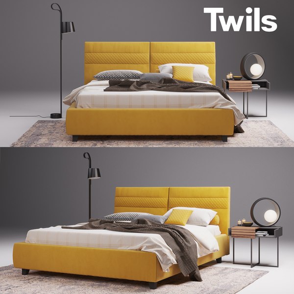modelo 3d Cama Twils Elliot - TurboSquid 1218026