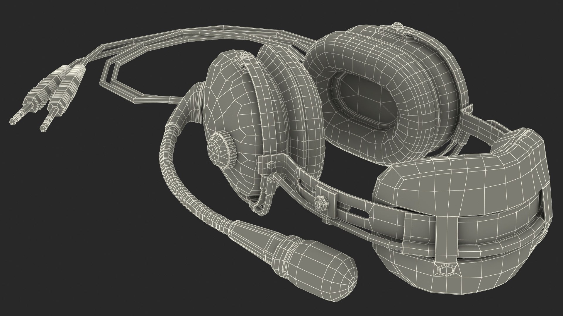 Aviation Pilot Headset Lies Pose 3D model - TurboSquid 1980965