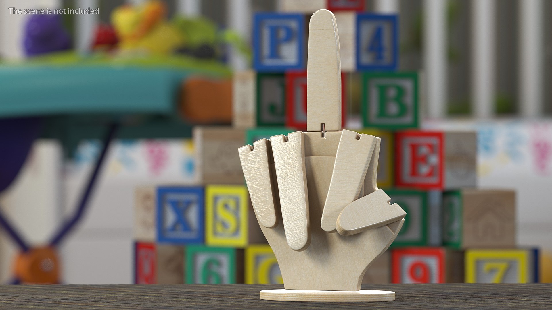 3D Hand Pointing Up Middle Finger - TurboSquid 1818359