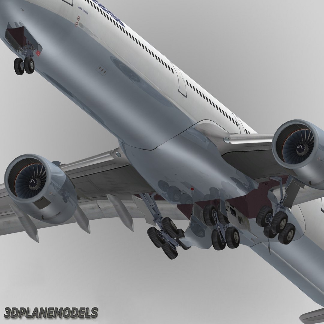 Airbus A340-600 3d Model