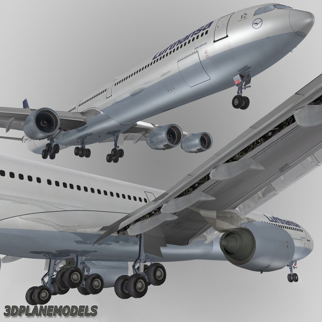 Airbus A340-600 3d Model