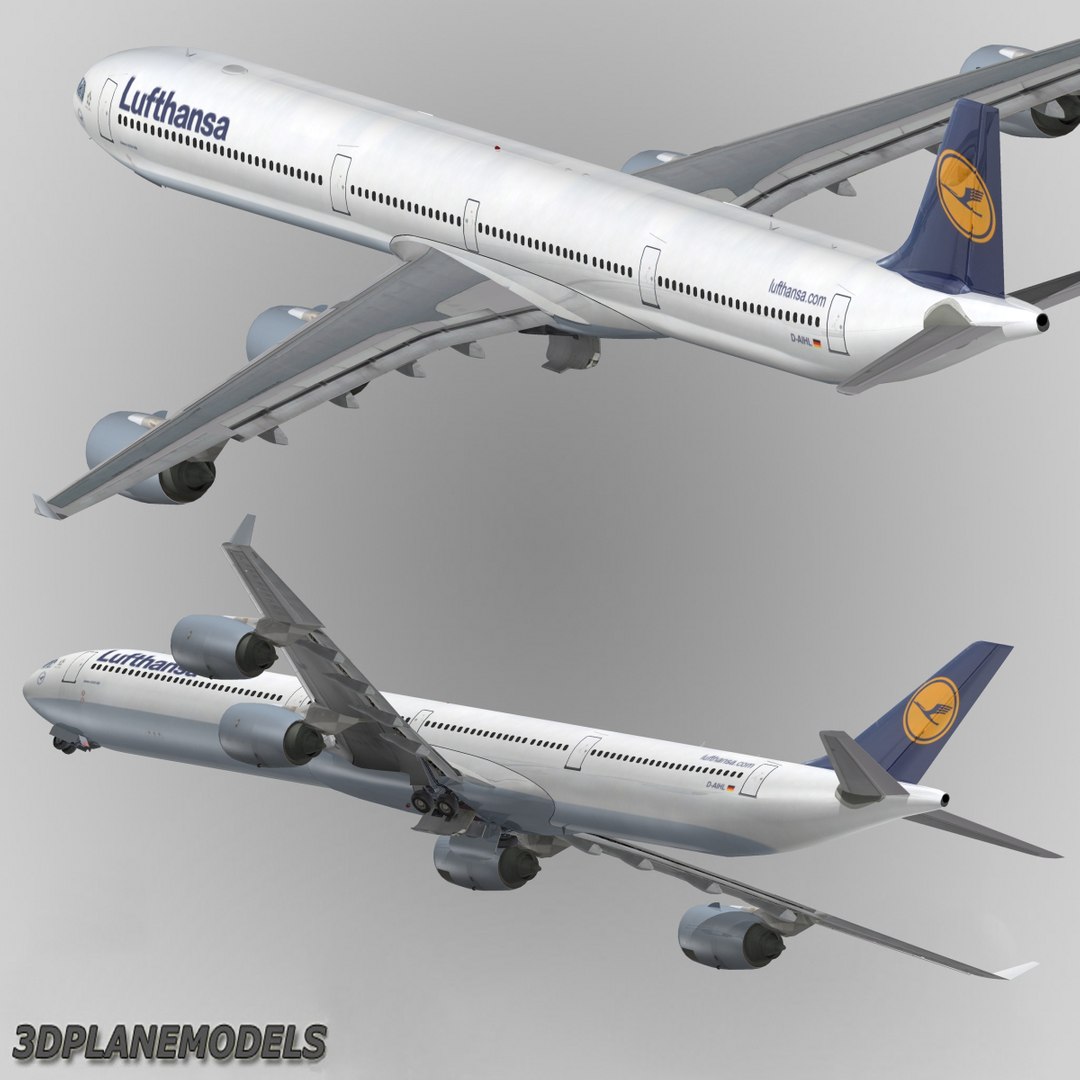 Airbus A340-600 3d Model