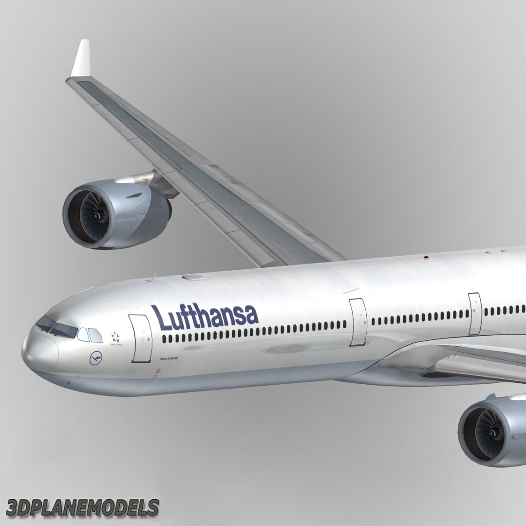 Airbus A340-600 3d Model