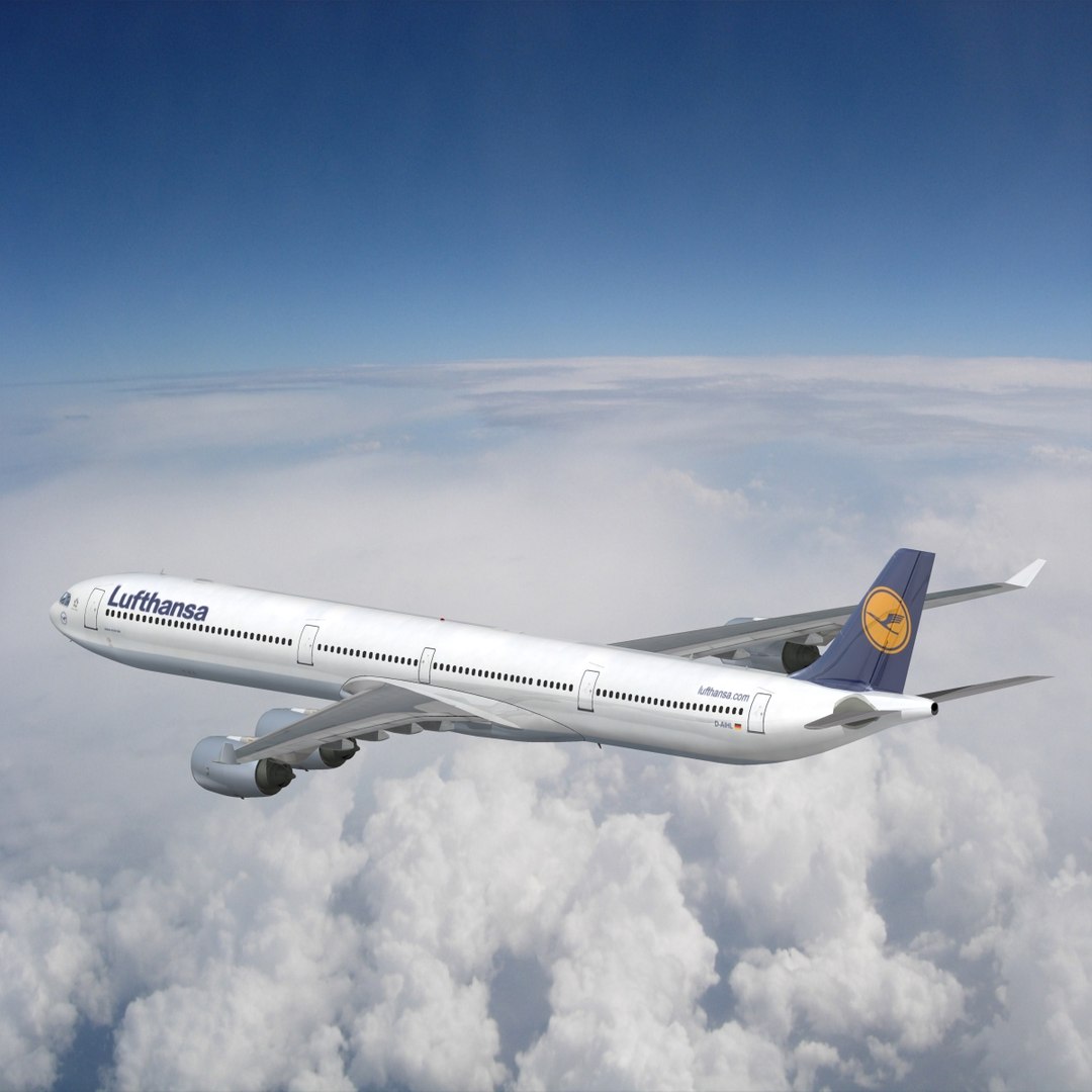 Airbus A340-600 3d Model